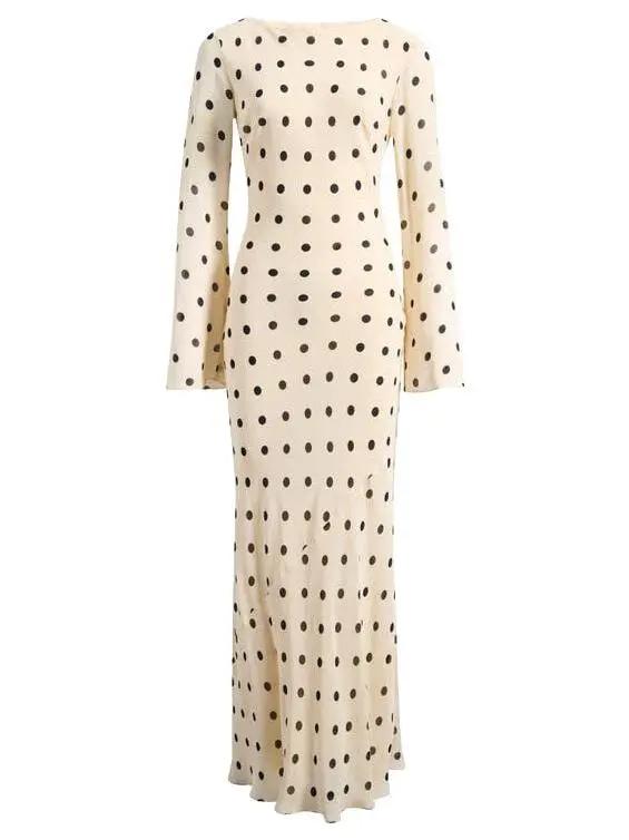 REFORMATION Esra Polka Dot Maxi Dress - Sundae Dot