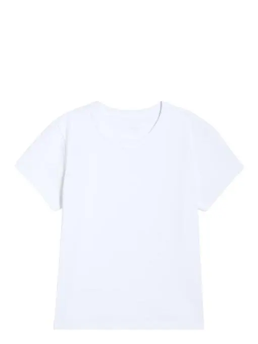 Rails Crewneck Cotton T-shirt - White