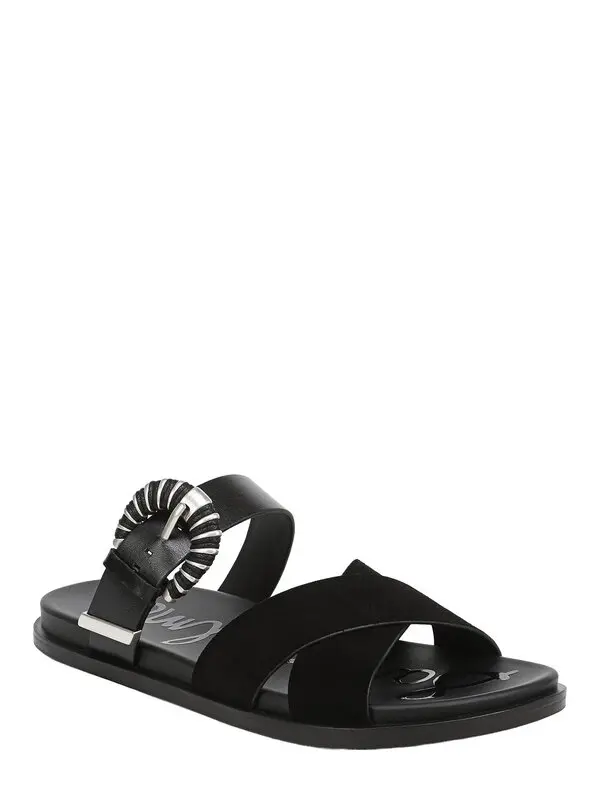 Sam Edelman Lucy Buckle Strap Sandal - Black