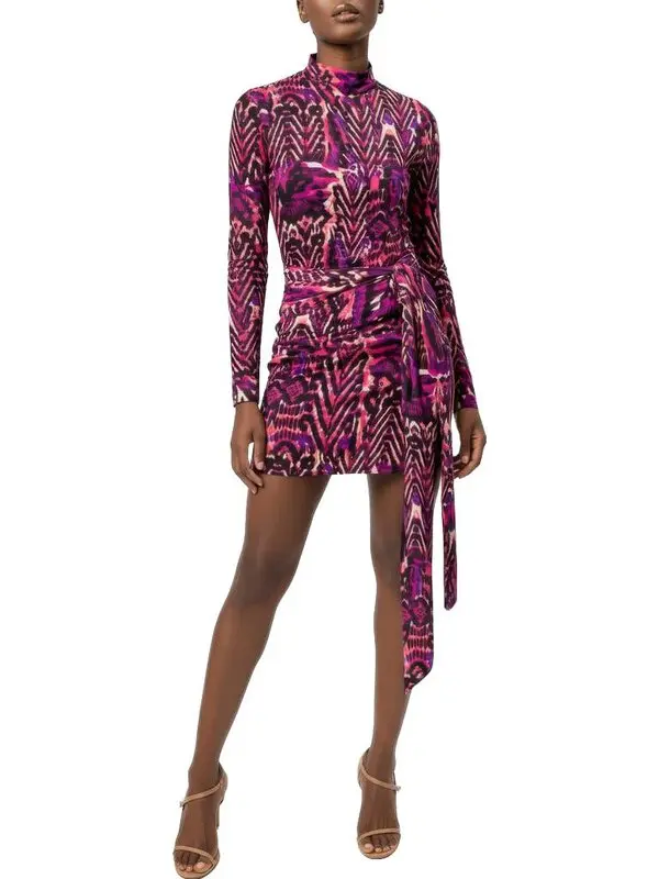 AREA STARS Dara Fleur Mini Dress - Abstract Print