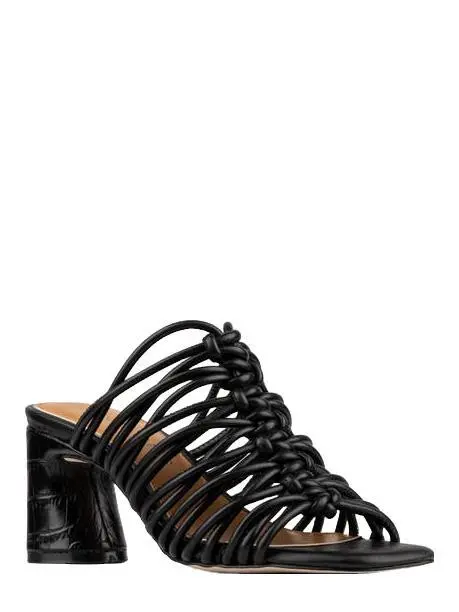DONALD PLINER Vyta Strappy Block Heel Sandal - Black