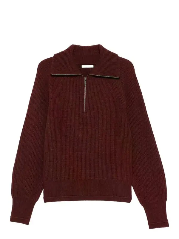 ENTIRE STUDIOS Zip-up Top - Red