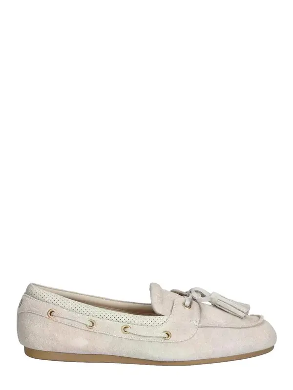 Liu Jo Suede Loafers With Tassel Detailing - Neutrals