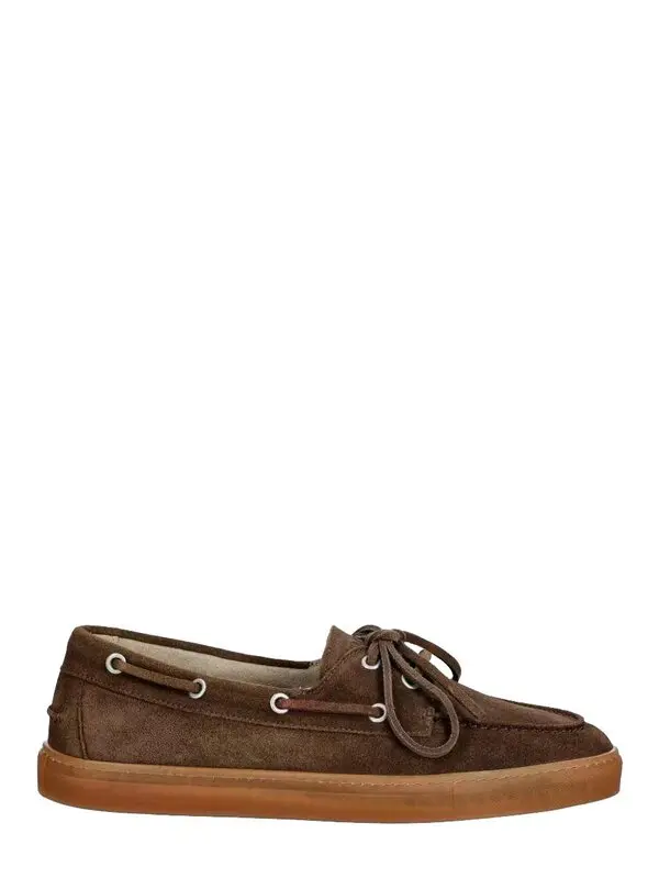 SUMMERY COPENHAGEN Tie Detail Loafers - Brown
