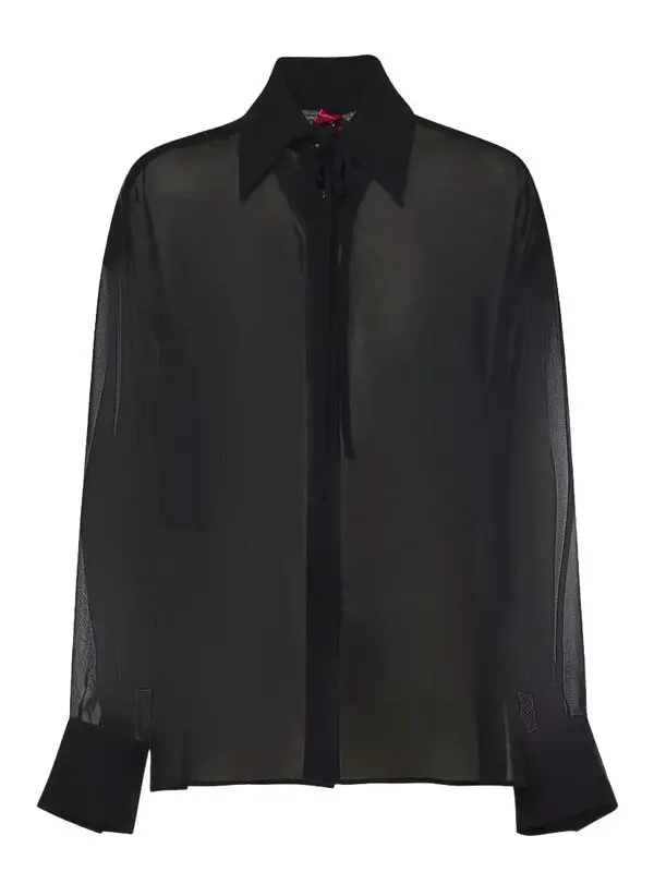 Pinko Tie-neck Shirt - Black