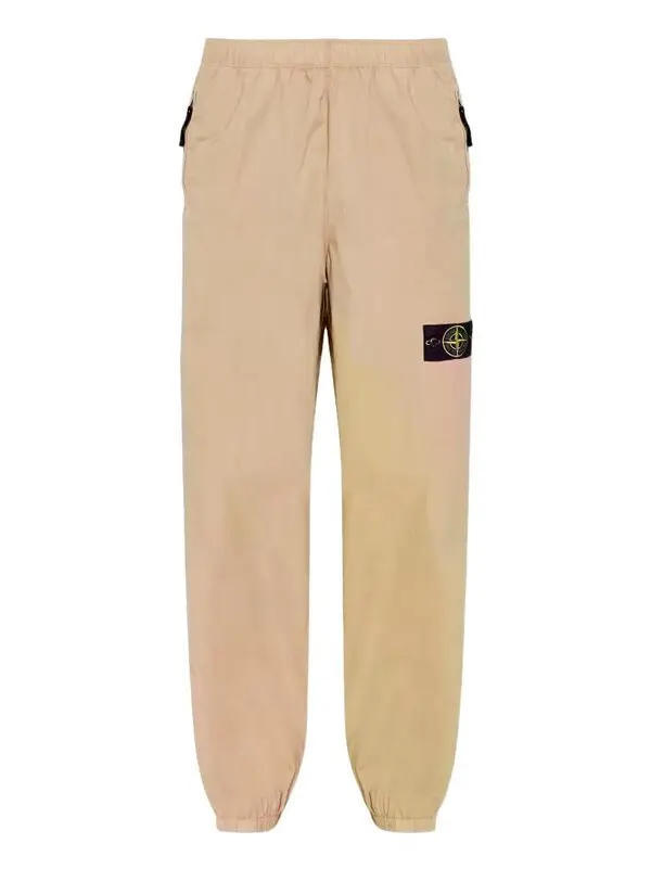 Stone Island Logo-patch Trousers - Neutrals