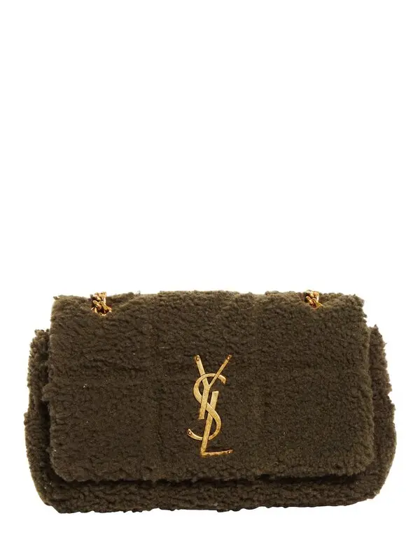 Saint Laurent Small Jamie Shearling Shoulder Bag - Lichen