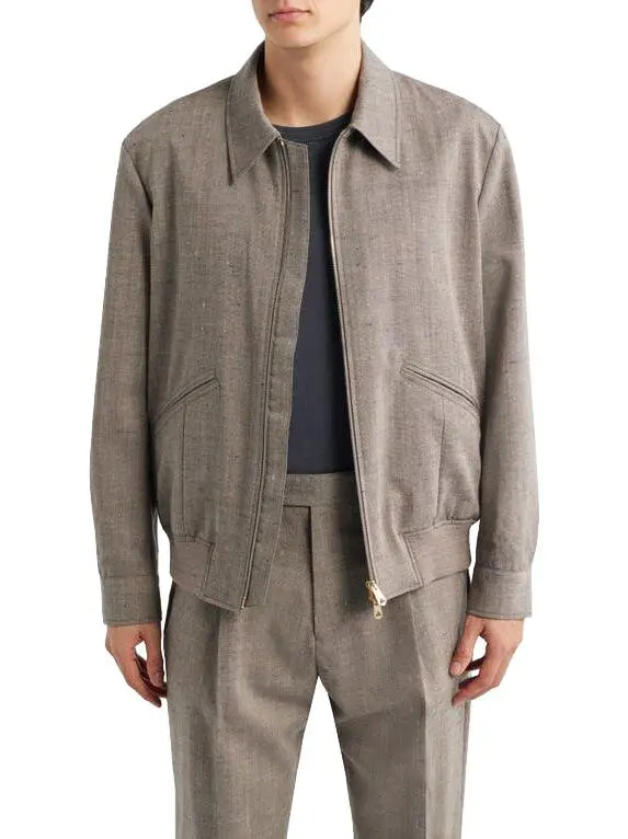 Paul Smith Regular Fit Wool Blend Jacket - Beige