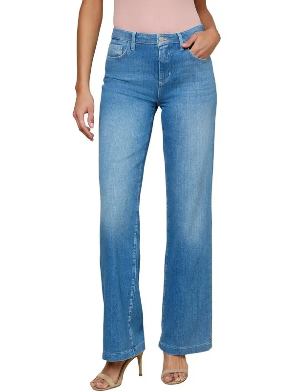 L'Agence Clayton Wide-leg Jean - Getty