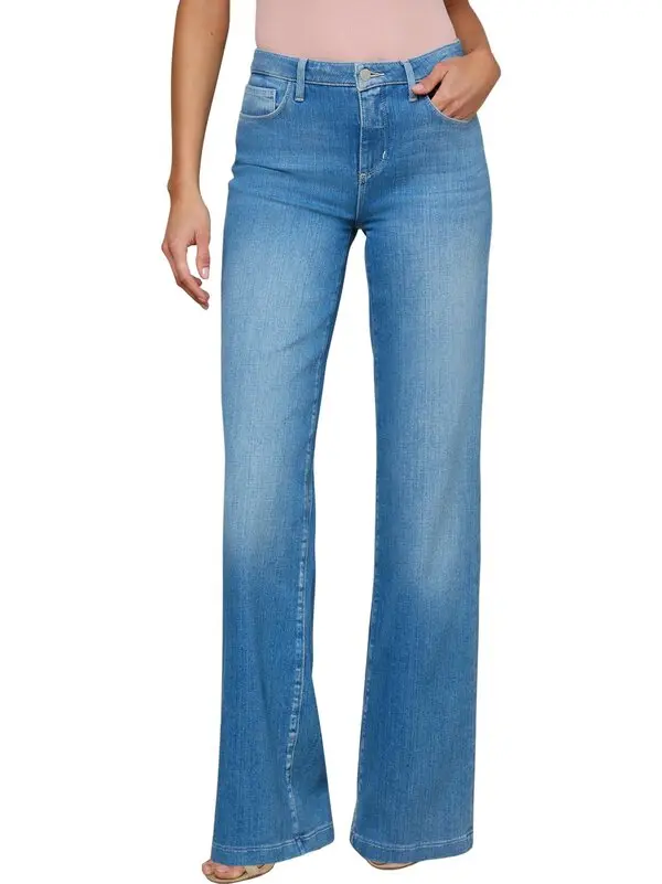 L'Agence Clayton Wide-leg Jean - Getty