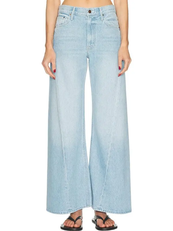 MOTHER The Lemon Twist Sneak Jeans - Blue