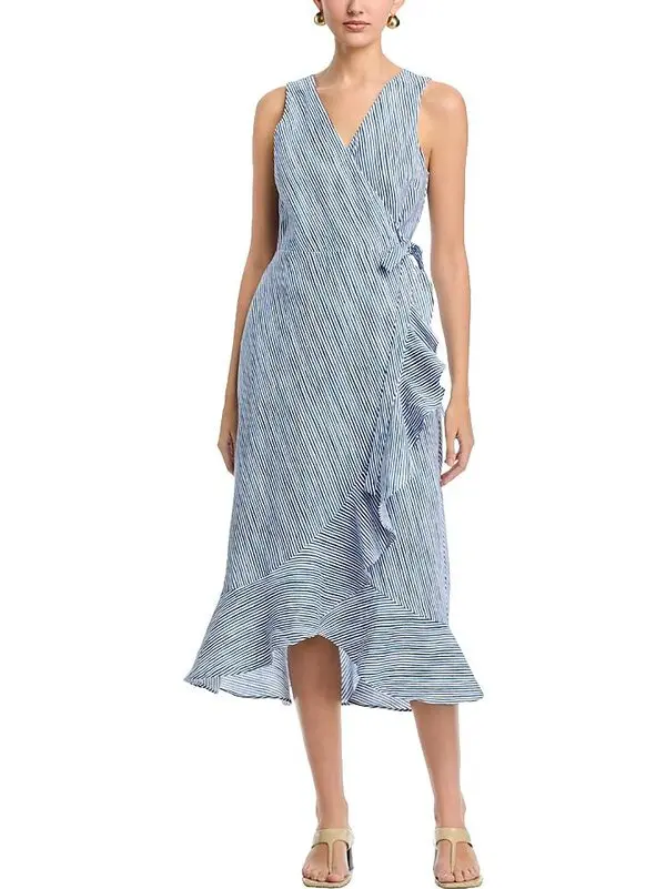 Tommy Bahama Linen Wrap Dress - Coastline