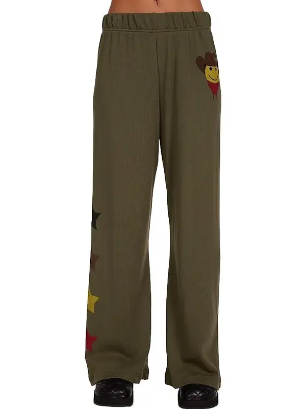 Lauren Moshi Yvette Cowboy Happyface Jogger - Military