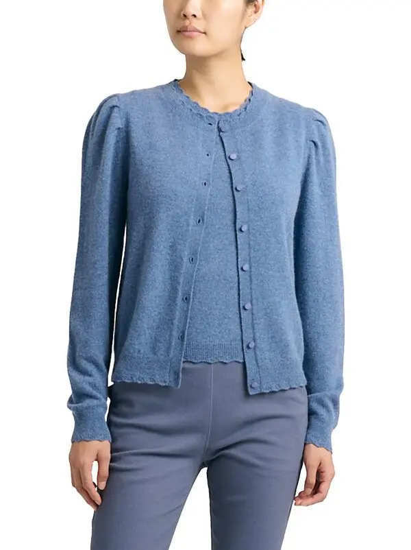 CARTOLINA Lucy Cashmere Cardigan - Gallery Blue