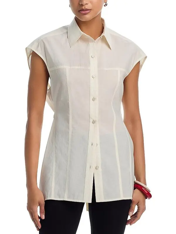 Helmut Lang Seamed Work Shirt - Winter White