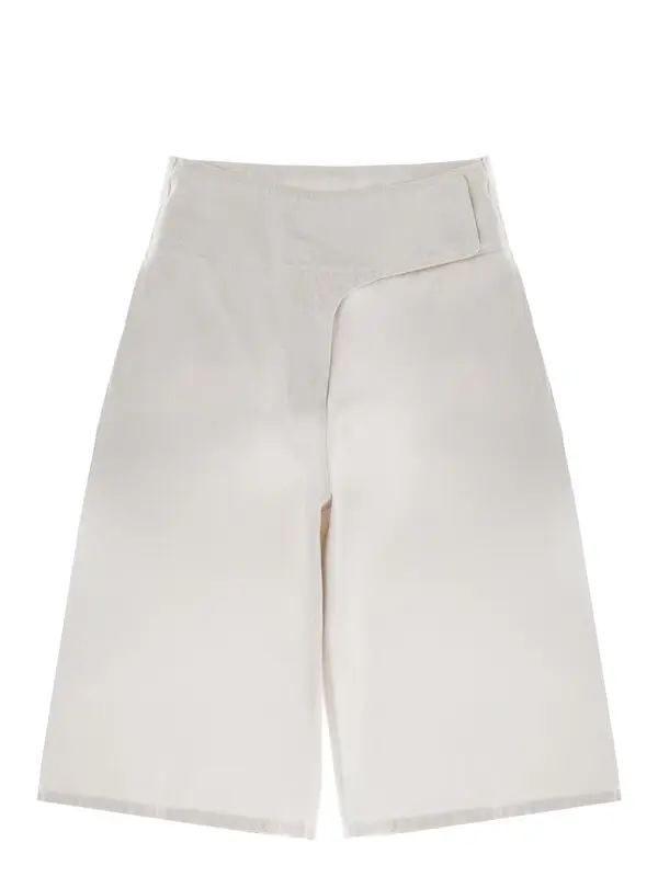 Ami Belted Wide-fit Shorts - White