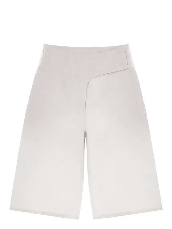 Ami Belted Bermuda Shorts - White
