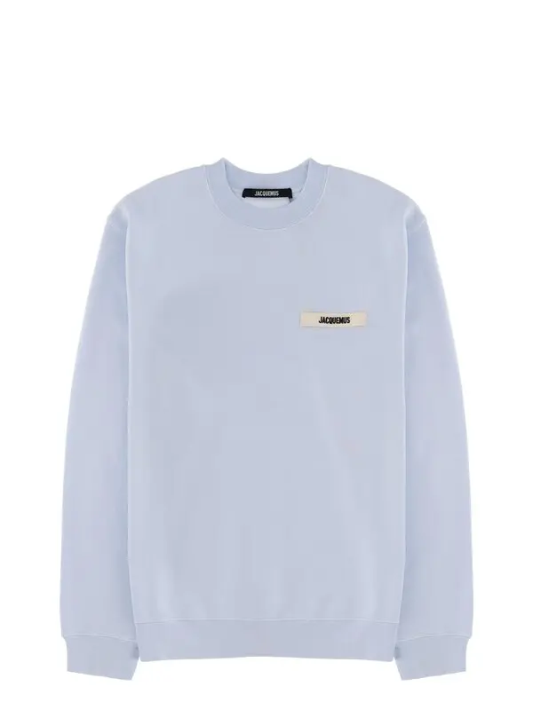 Jacquemus Grosgrain Logo Sweatshirt - Azure
