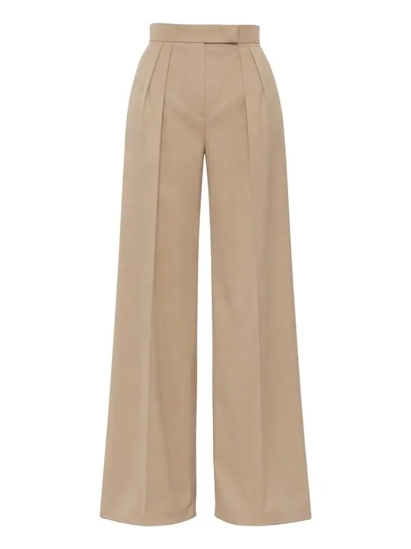 Max Mara Quorum Wide Leg Trousers - Beige