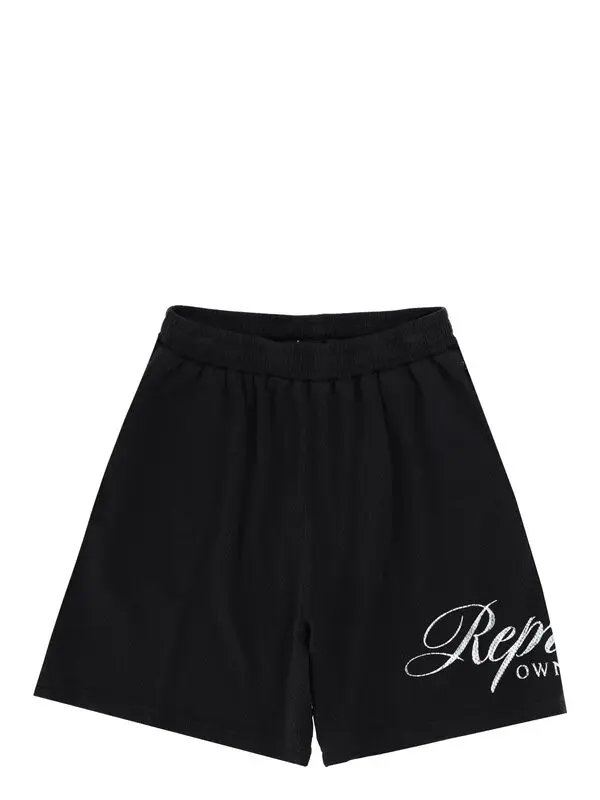 REPRESENT Shorts With Logo - Black