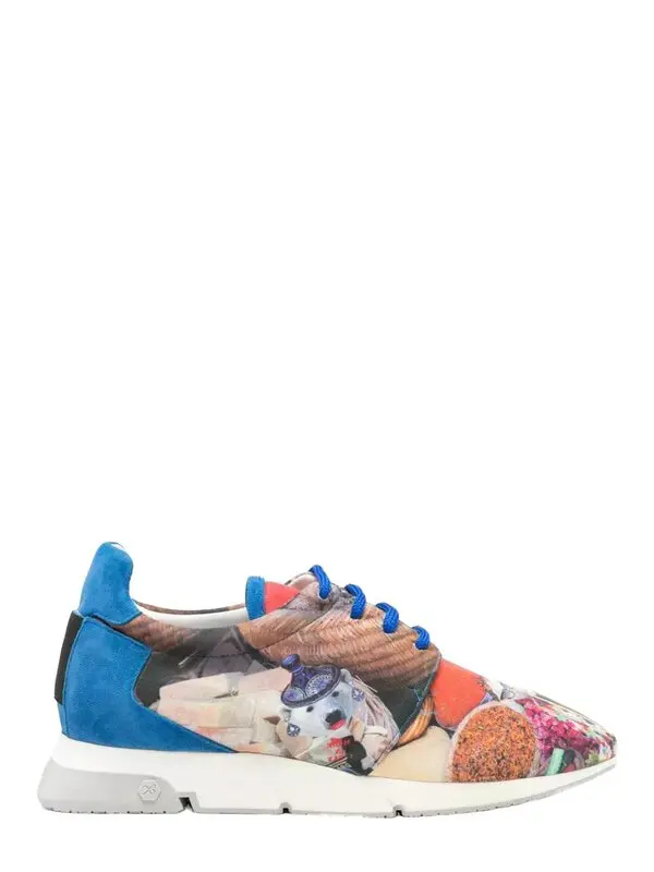 THE ARTISTYLIST Printed Sneakers - Blue