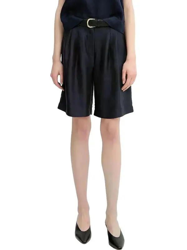 LA PETITE FRANÇAISE Savoureux Pleated Shorts - Blue