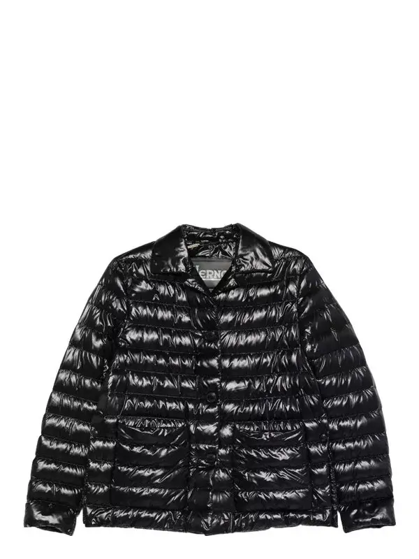 Herno Buttoned Padded Jacket - Black