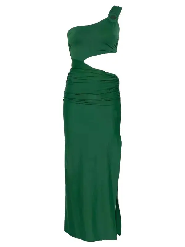 FISICO Asymmetrical Midi Dress - Green
