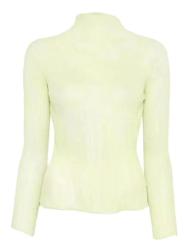 Issey Miyake Ruffled Long-sleeve T-shirt - Green
