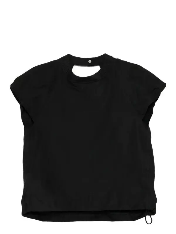 Sacai Gathered A-line Midi Skirt - Black