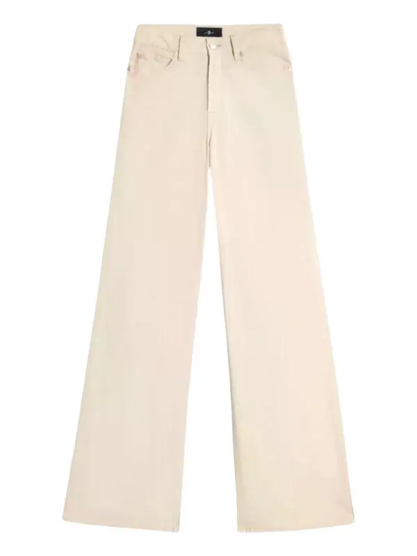 7 For All Mankind Wide-leg Jeans - Neutrals