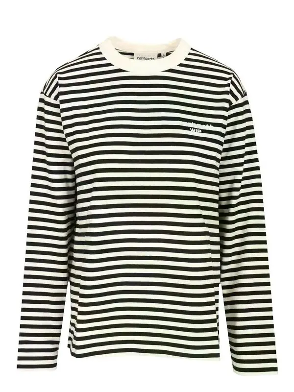 Carhartt Work In Progress Ezra Striped Long-sleeved T-shirt - Neutrals