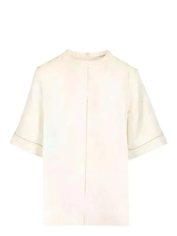 Loulou De Saison Havana Short-sleeve Blouse - Neutrals