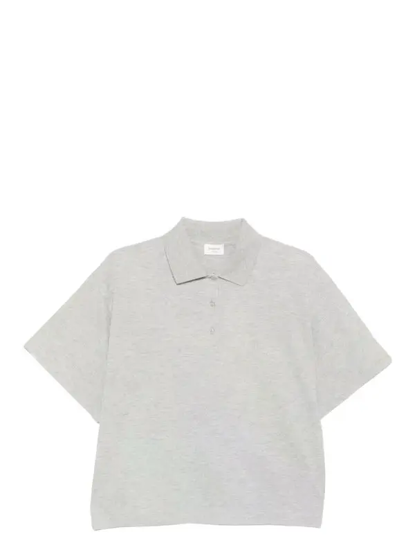 Saint Laurent Buttoned Polo Shirt - Grey