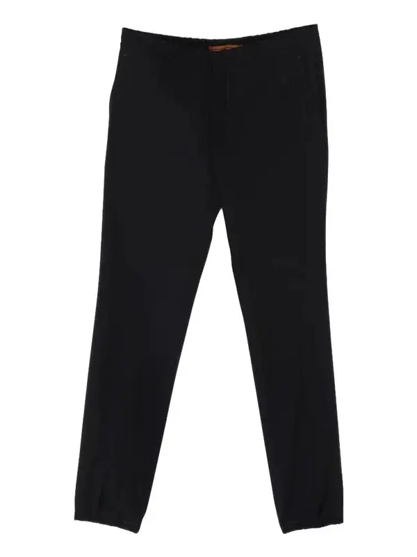 Zegna Elastic-waistband Trousers - Blue