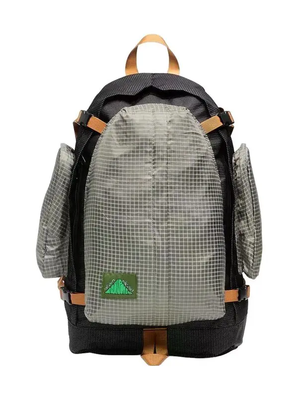 BRAIN DEAD Alpine Checked-pattern Backpack - Black