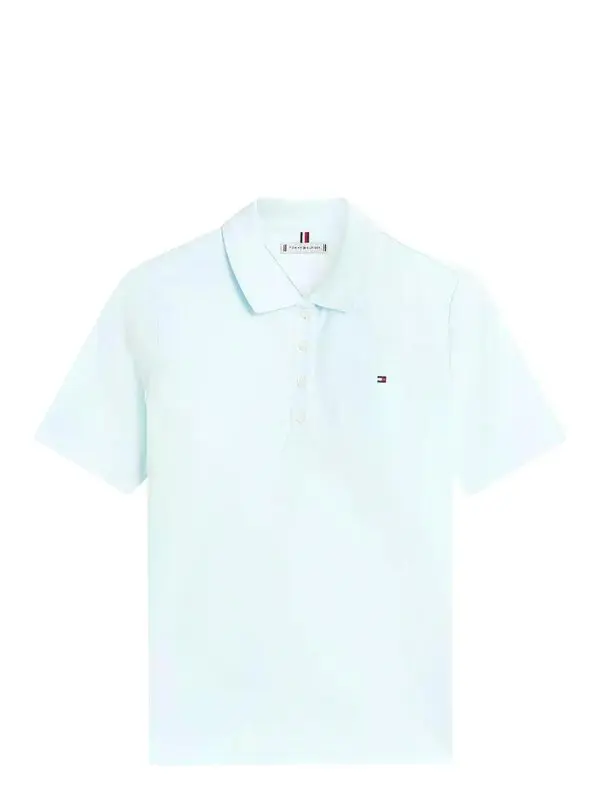 Tommy Hilfiger Buttoned Polo Shirt - Blue