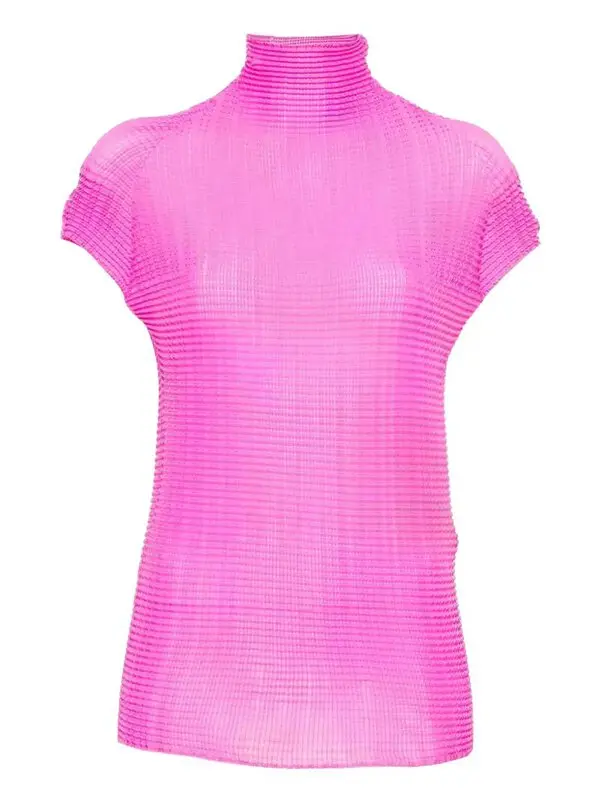 Issey Miyake Pleated Top - Pink