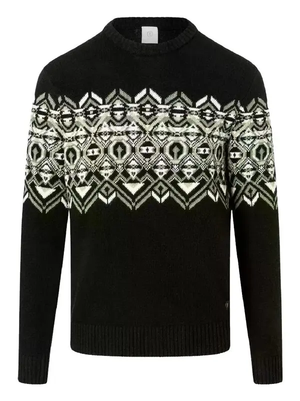 Bogner Luci Contrast-pattern Sweater - Black