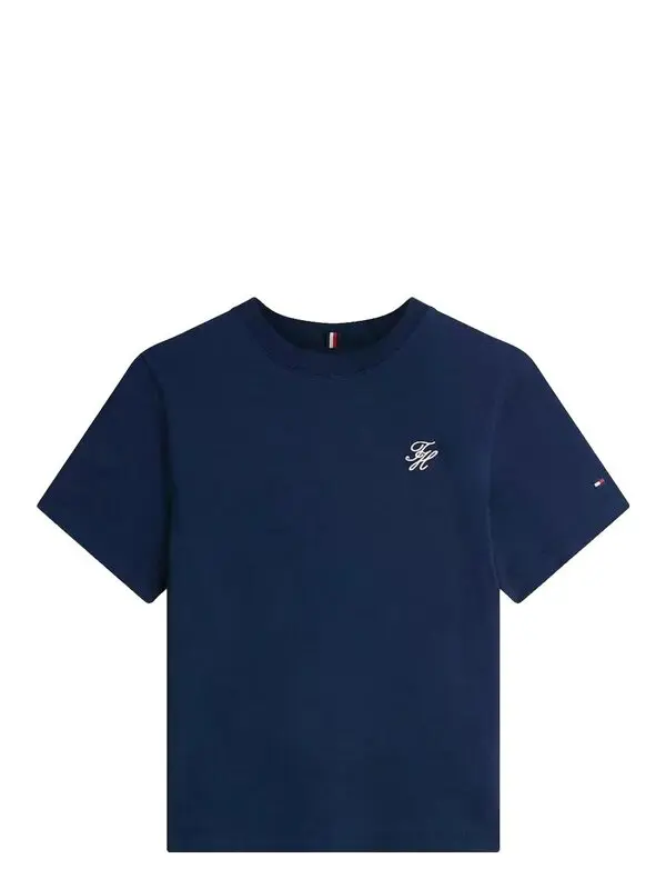 Tommy Hilfiger Embroidered Short-sleeve T-shirt - Blue