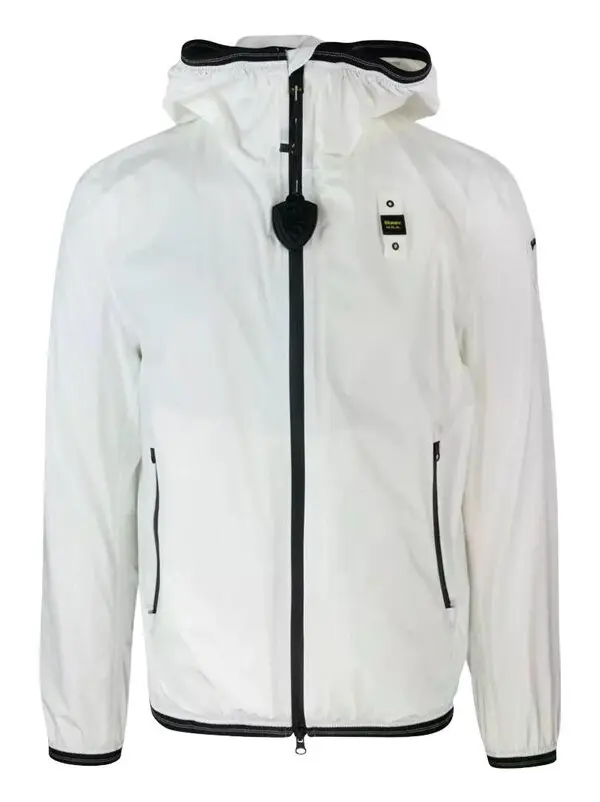BLAUER. Farrin Zip-up Hooded Jacket - White