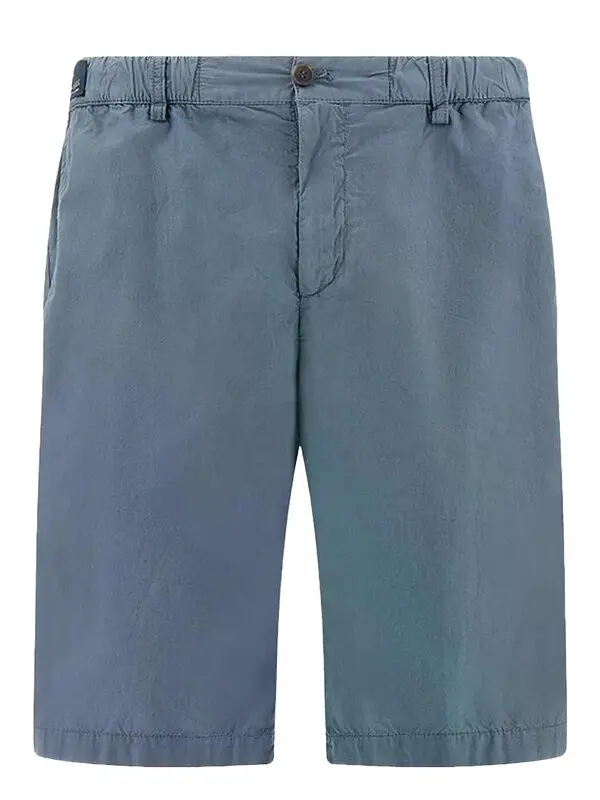 Paul & Shark Drawstring Cotton Shorts - Blue
