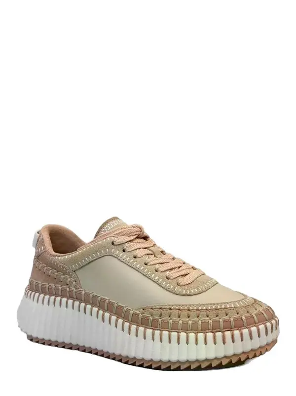 Chloé Nama Lace-up Sneakers - Neutrals