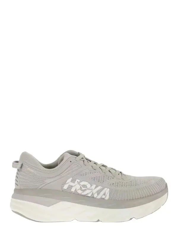 HOKA Bondi Lace-up Sneakers - Grey