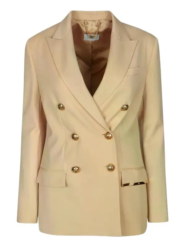 Elisabetta Franchi Double-breasted Blazer - Neutrals