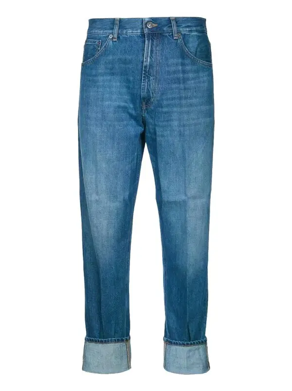 DONDUP Paco Cuffed Jeans - Blue