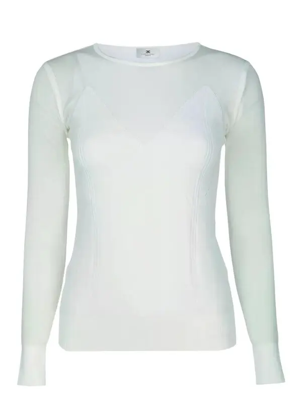 Elisabetta Franchi Crew-neck Sweater - Neutrals