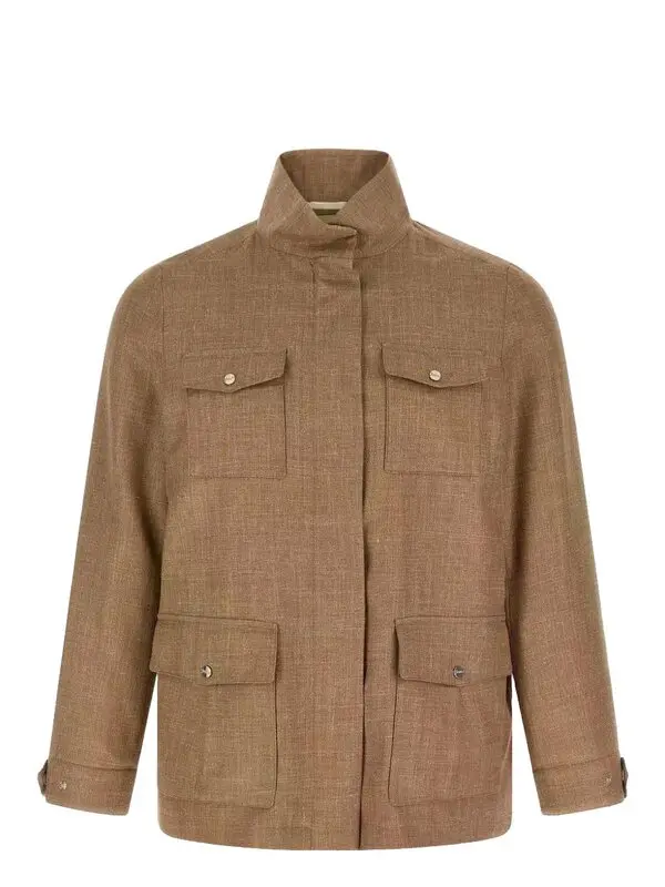 Herno Field Turtleneck Jacket - Brown