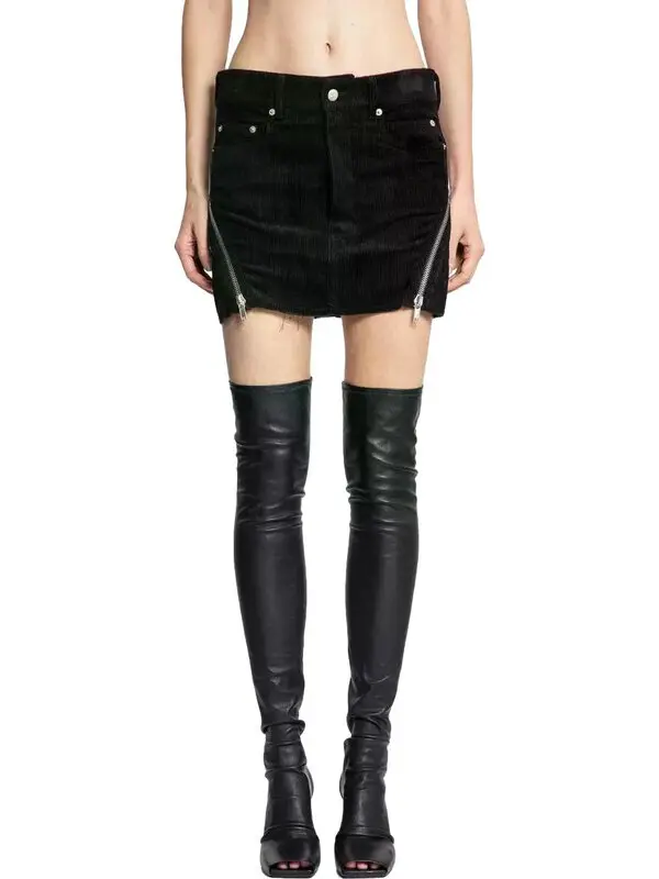 Rick Owens Bolan Banana Mini Skirt - Black