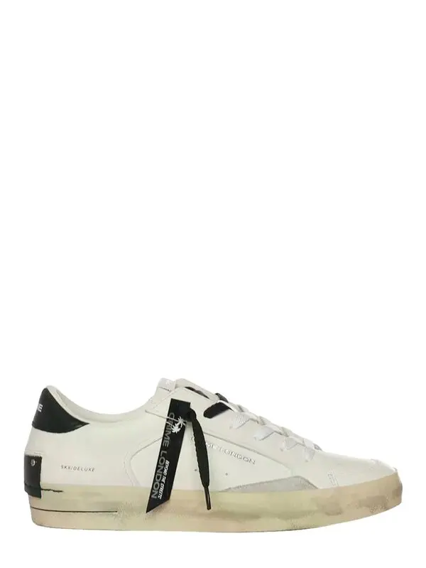 CRIME LONDON Sk8 Deluxe Leather Sneakers - Neutrals